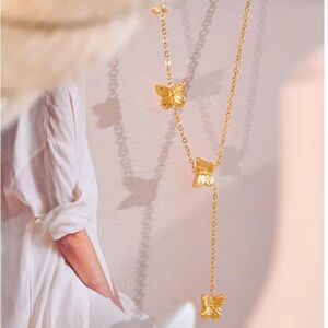 REVOLVE | Jewelry | Nwt Gorgeous Flying Butterfly Necklace In Gold ...
